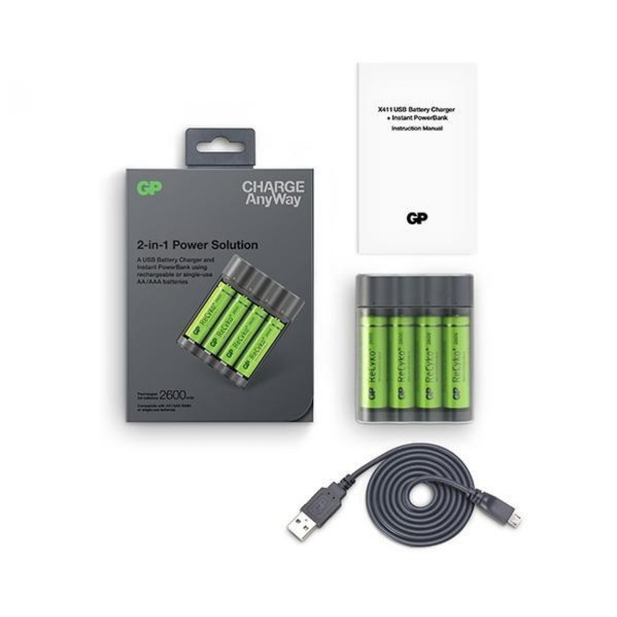 Заряден комплект GP Charge AnyWay - X411